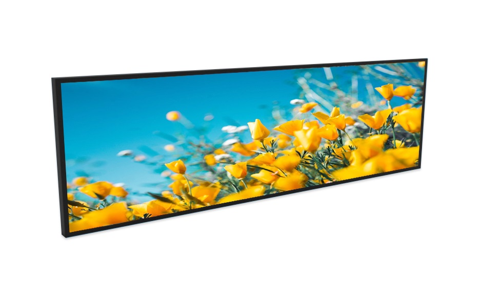 Stretched Bar Display 28" and 37" | Digital Signage Display | Shelf Display