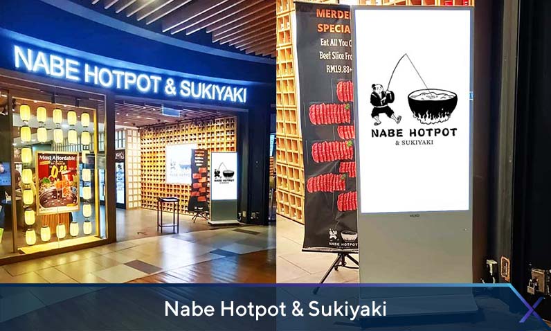 Nabe Hotpot & Sukiyaki | VEXO Single-sided Digital Standee 55 Inches