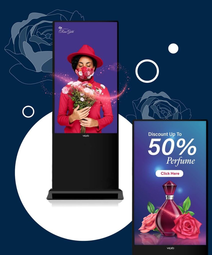 Digital Standee Kiosk | Interactive Totem & Kiosk | VEXO