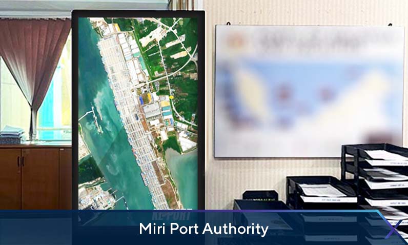 MPA Miri Port Authority | VEXO Non-touch Digital Standee 43"