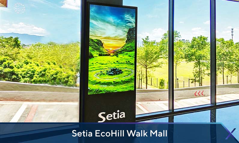 Setia EcoHill Walk Mall | SP Setia | VEXO Non-touch Digital Kiosks 55"