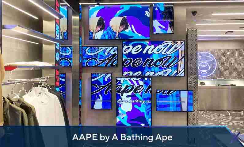 AAPE by A Bathing Ape | Digital Signage 32" 55"