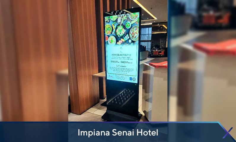 Impiana Senai Hotel | VEXO Single-sided Digital Kiosk 49” 43"