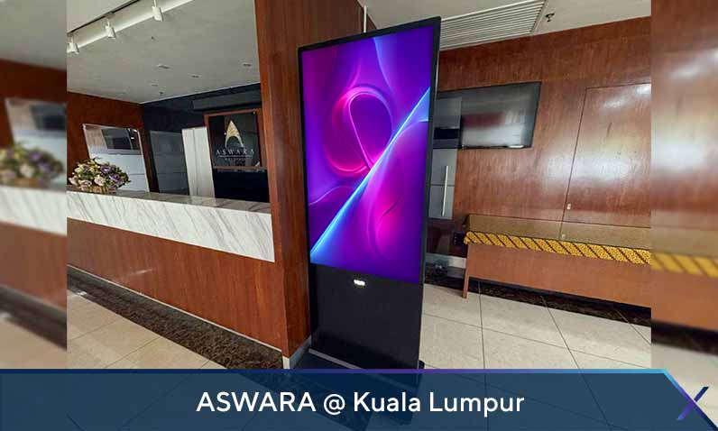 ASWARA | VEXO Non-touch Digital Standees 55"